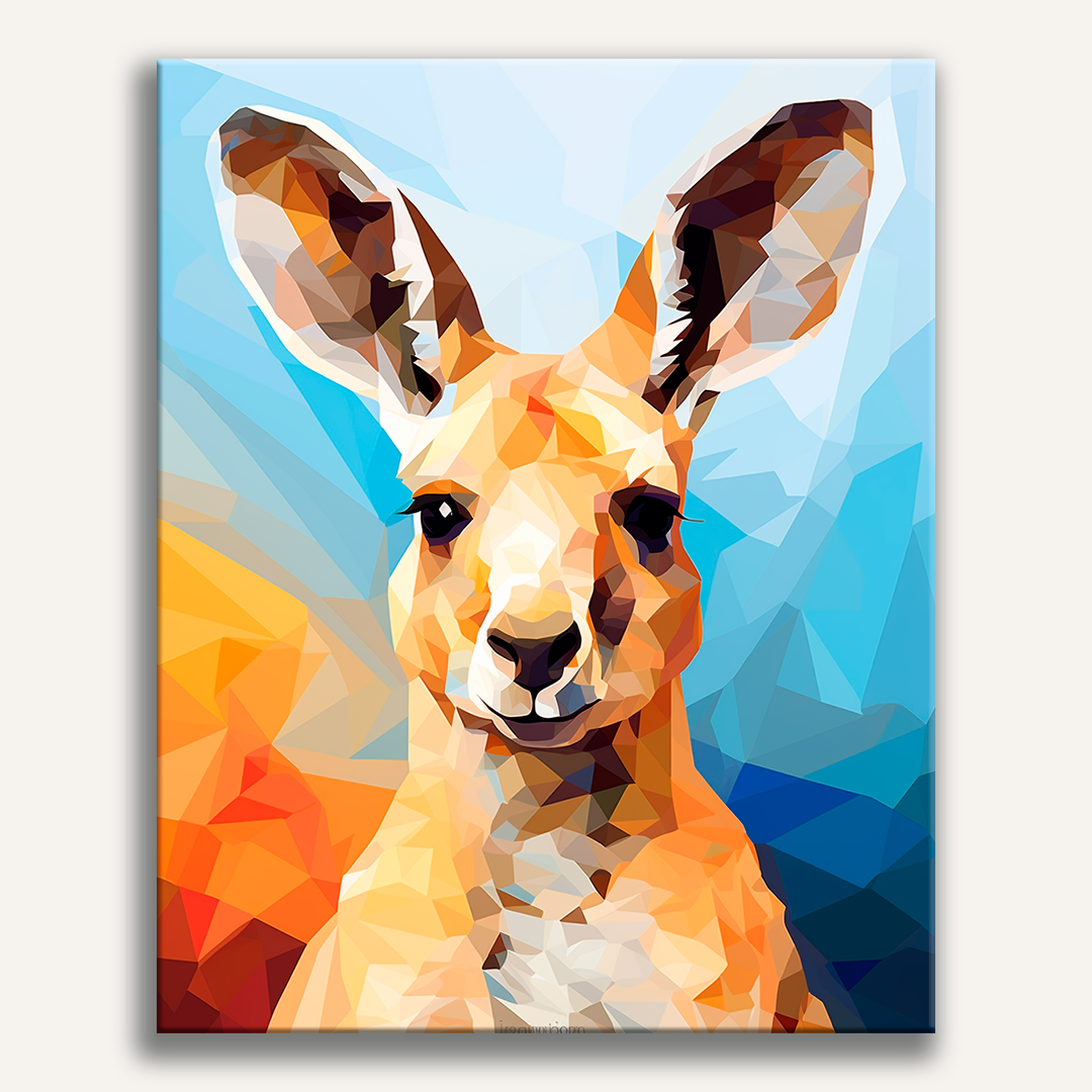Curious Kangaroo – Paint by Numbers Kits