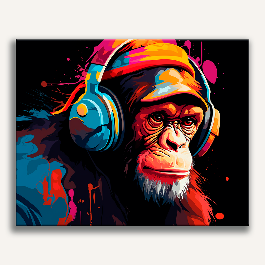 Hip Hop Chimp – Paint by Numbers Kits