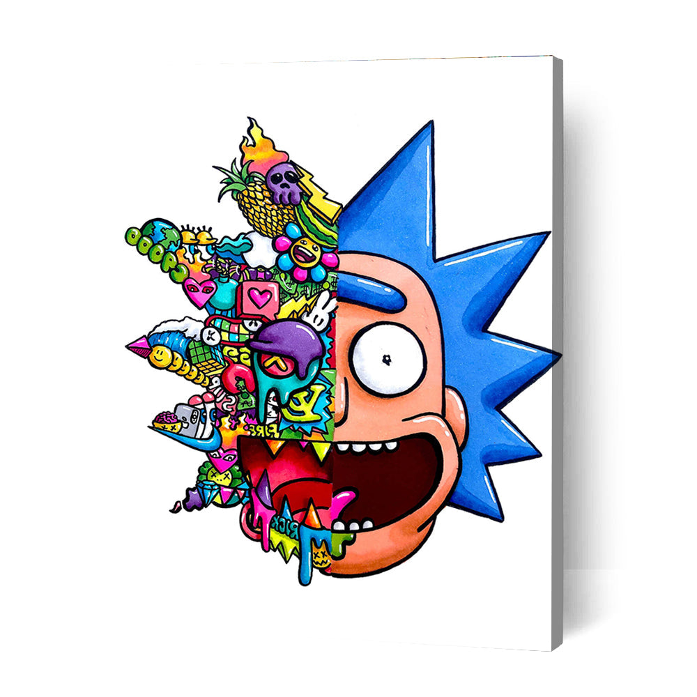 Order Rick Sanchez Paint by Numbers Kits | Australia