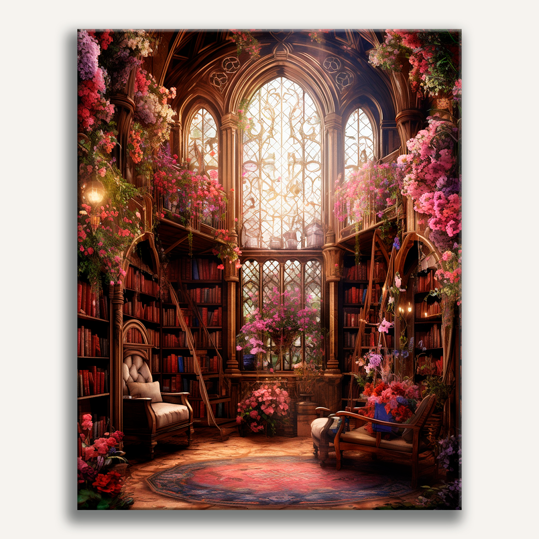 Enchanted Floral Library – Paint by Numbers Kits