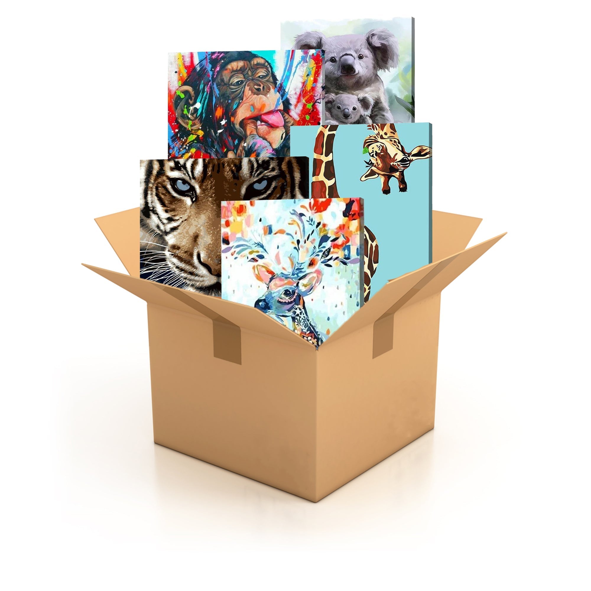 Order Animal Bundle V Paint by Numbers Kits | Australia