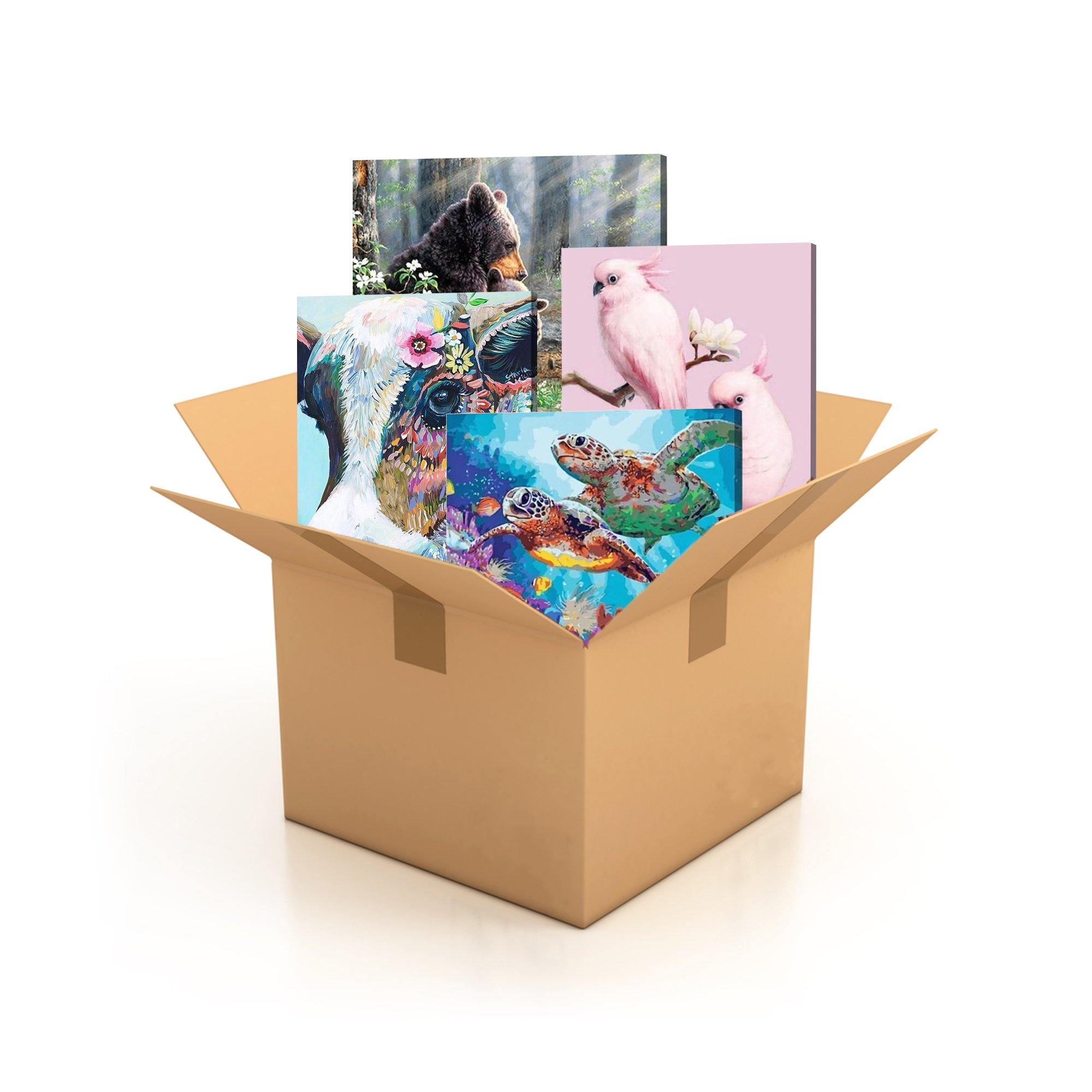 Order Animals Bundle Paint by Numbers Kits | Australia