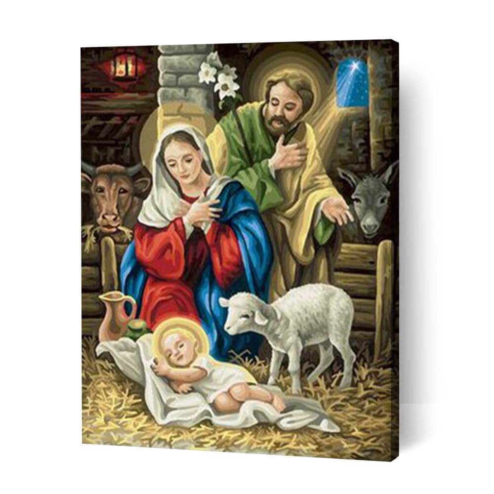 Order Birth of Jesus V Paint by Numbers Kits | Australia
