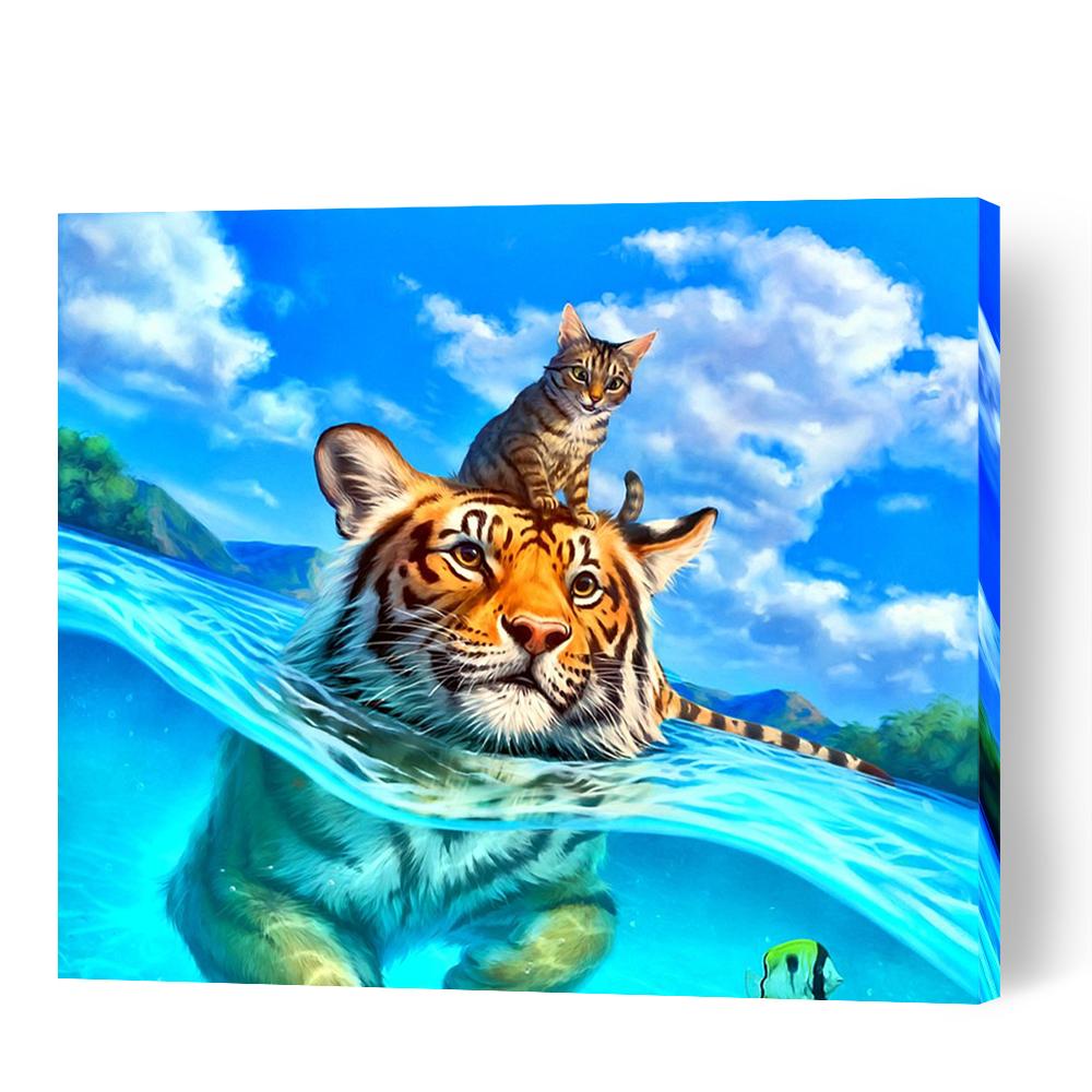 Order A Kitten on Tiger Paint by Numbers Kits | Australia