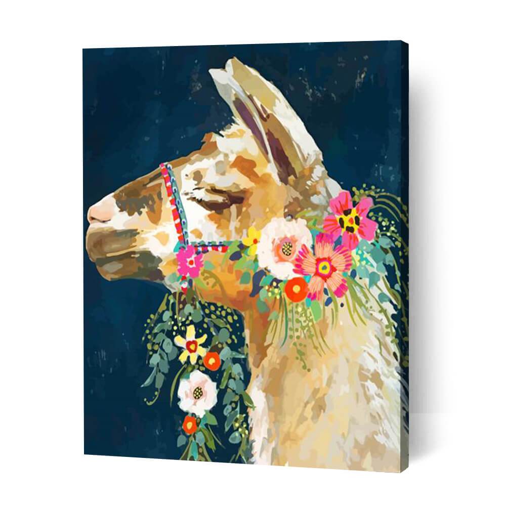 Order Foral Llama Paint by Numbers Kits | Australia