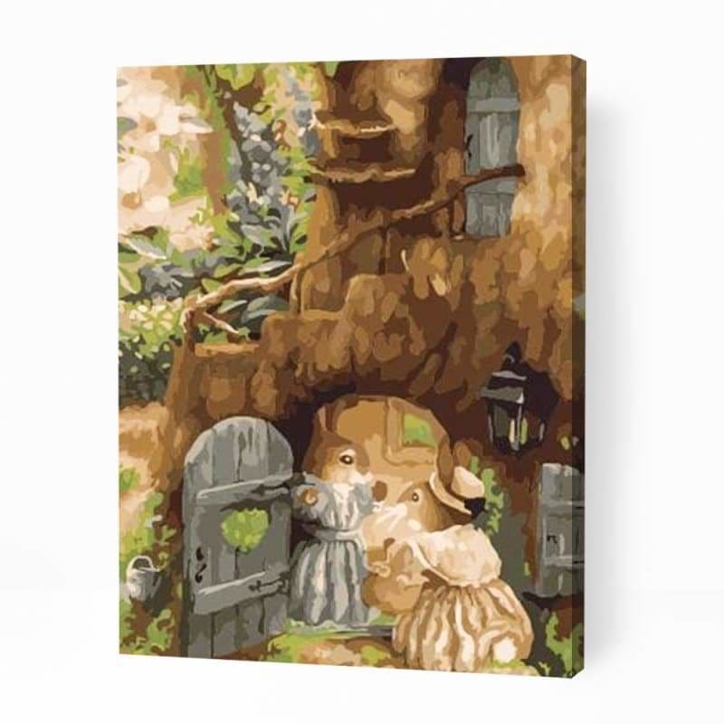 Order Cute Bunnies Talking Paint by Numbers Kits | Australia