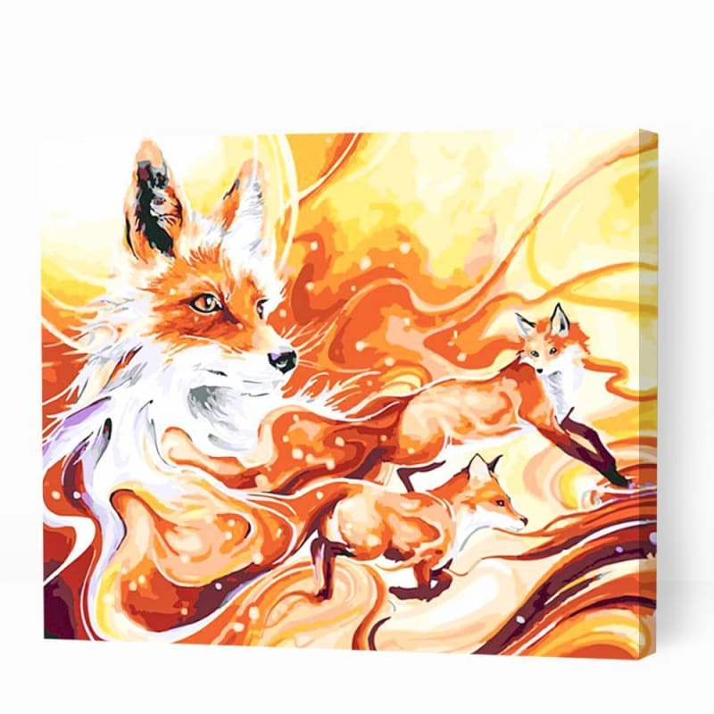 Buy Fantasy Fox Art Paint by Numbers Kits | Australia