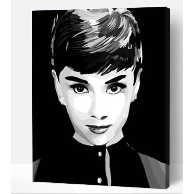 Order Monochrome Audrey Paint by Numbers Kits | Australia
